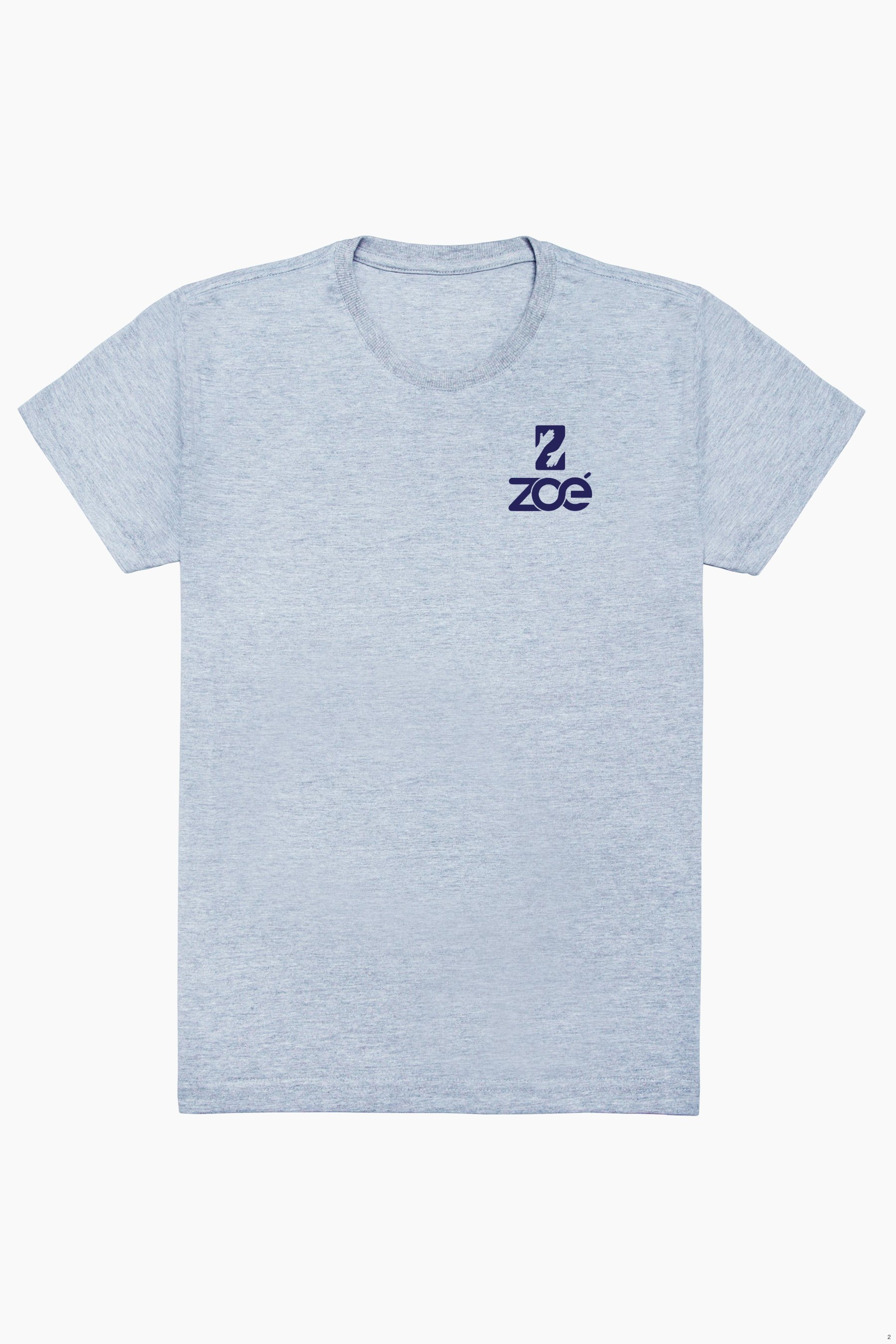 Camiseta Camiseta da ONG Zoé - Logo pequena (clara) - ONG Zoé