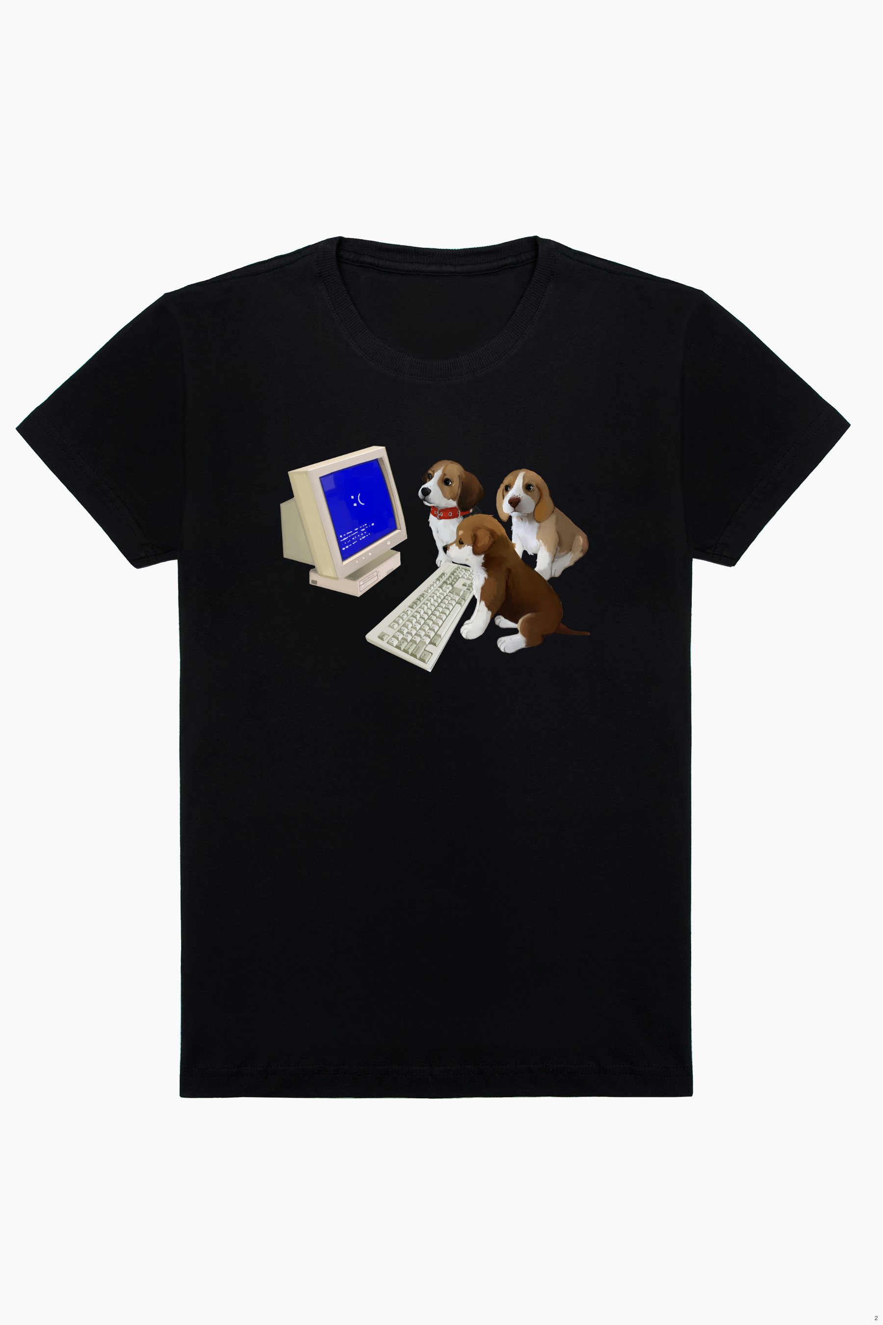 Camiseta we love our computer - doggo revolution
