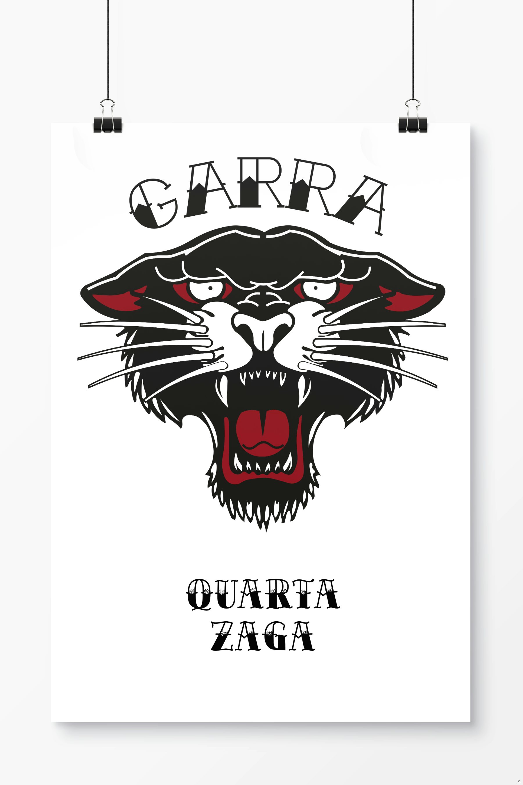 Poster Old School Traditional Garra - Quarta Zaga