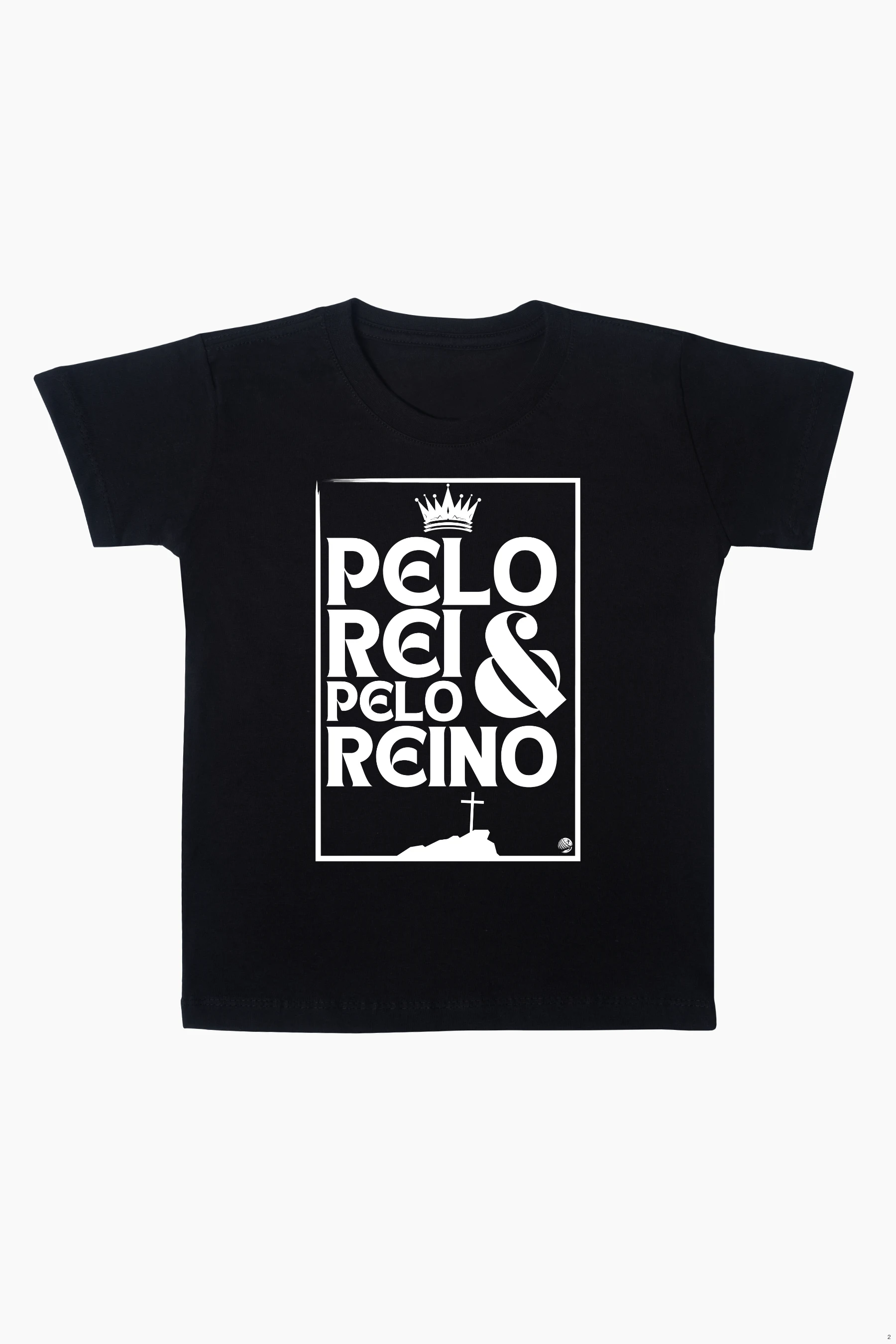Camiseta Infantil Pelo Rei & Pelo Reino - Branco - Esfera Store