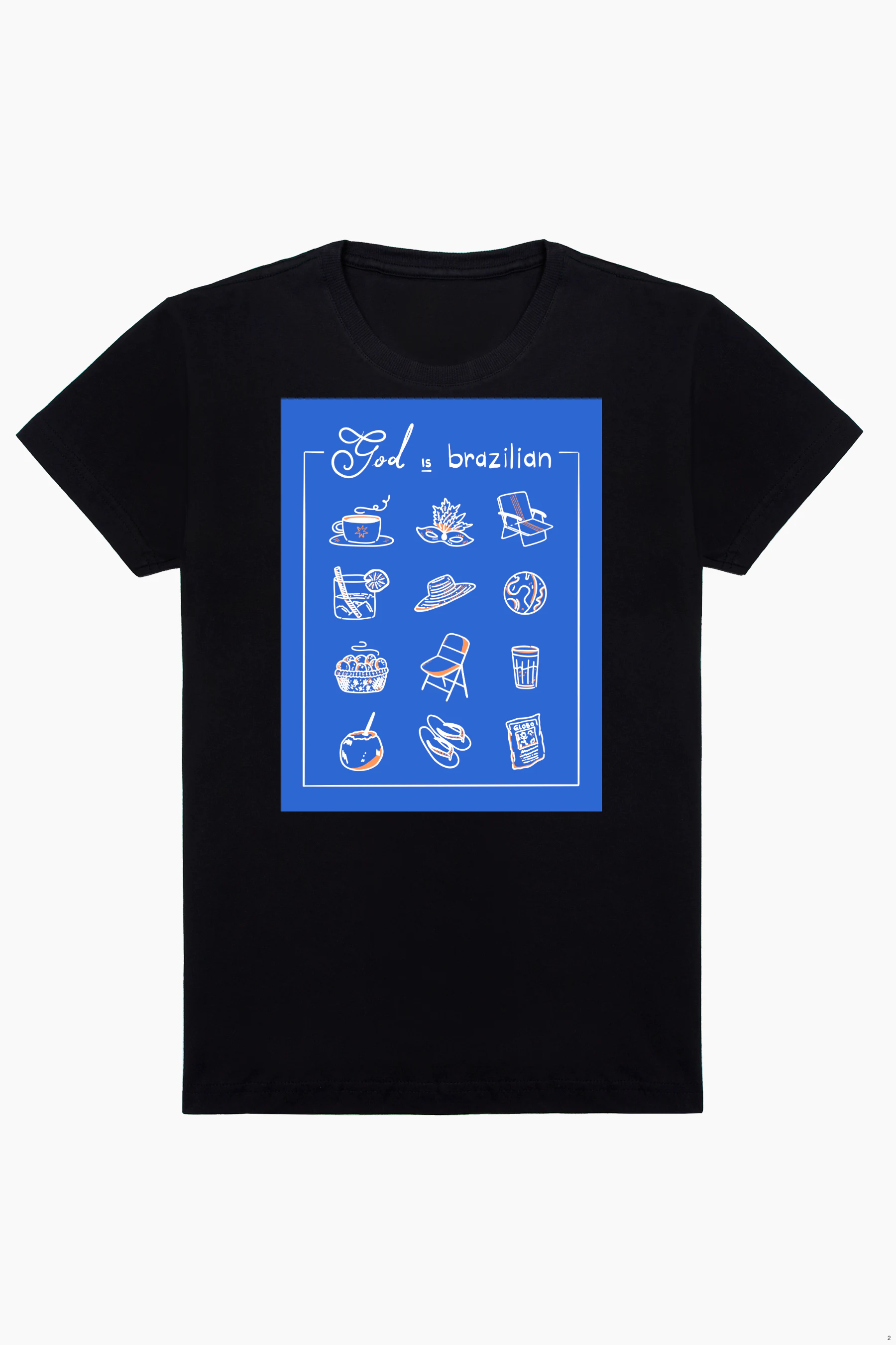 Camiseta God is BRAZILIAN - miawnart