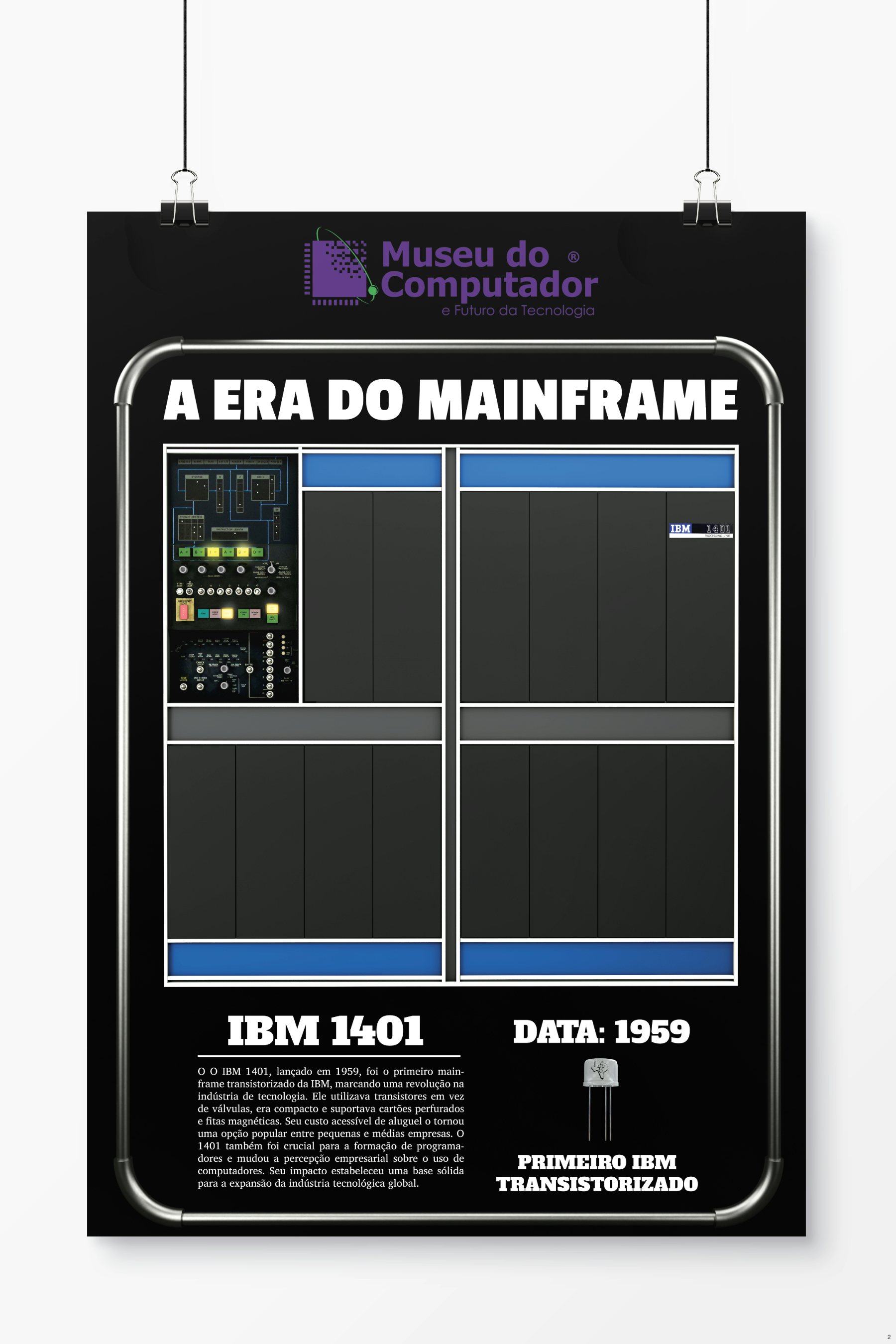 Poster MAINFRAME IBM 1401 (POSTER) - Museu do Computador