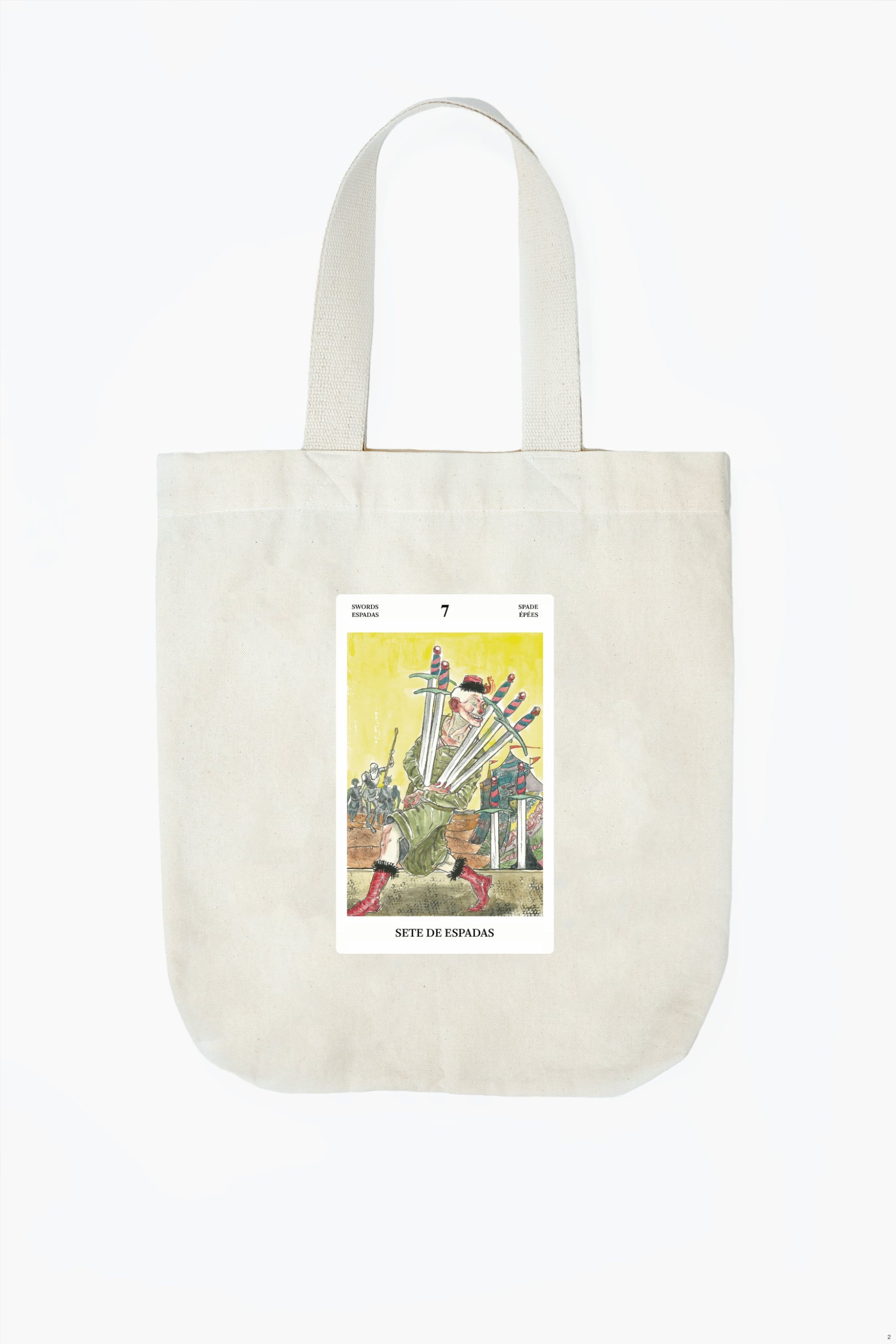 Ecobag Tarot Insensati - Sete de Espadas - Arcano Menor - Insensati