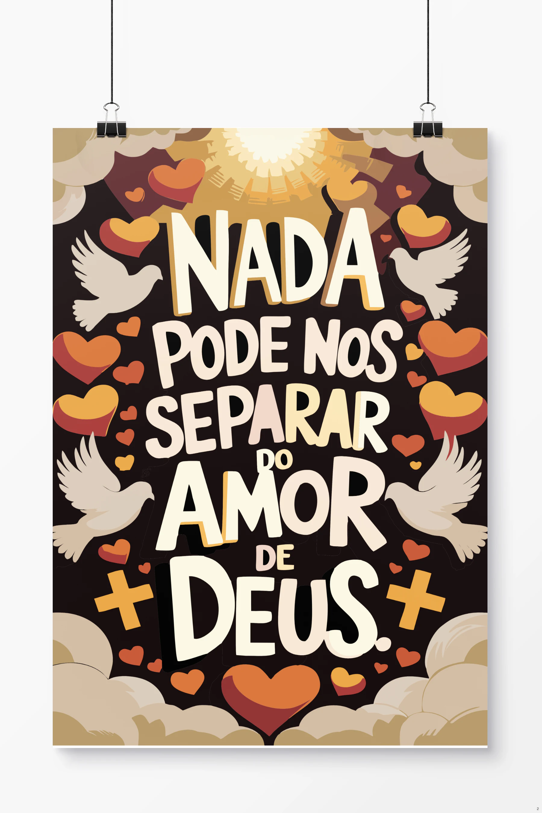 Poster Poster Personalizados com Estampas de Fé e Mensagens Bíblicas ...