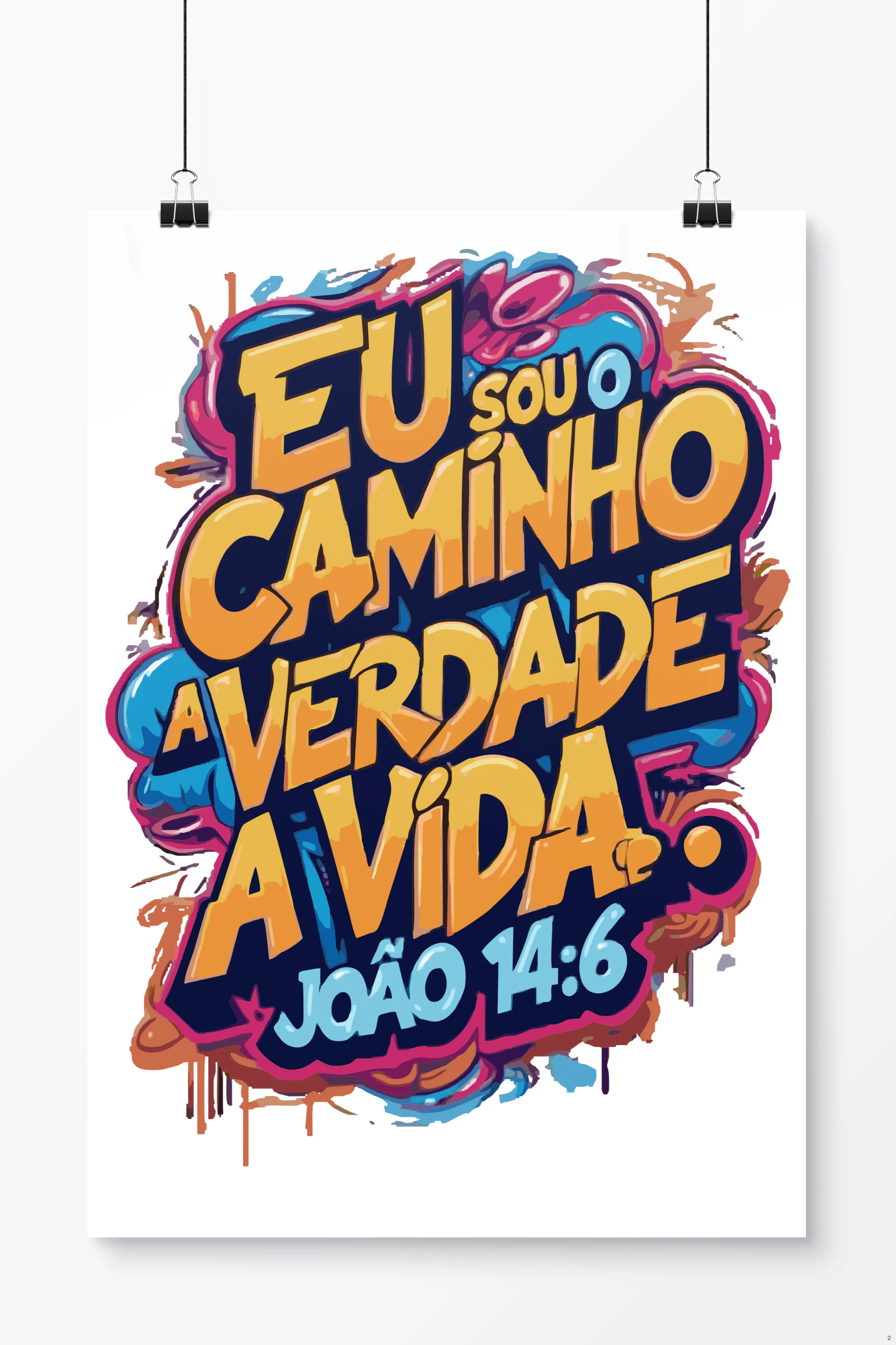 Poster Poster Personalizados com Estampas de Fé e Mensagens Bíblicas ...