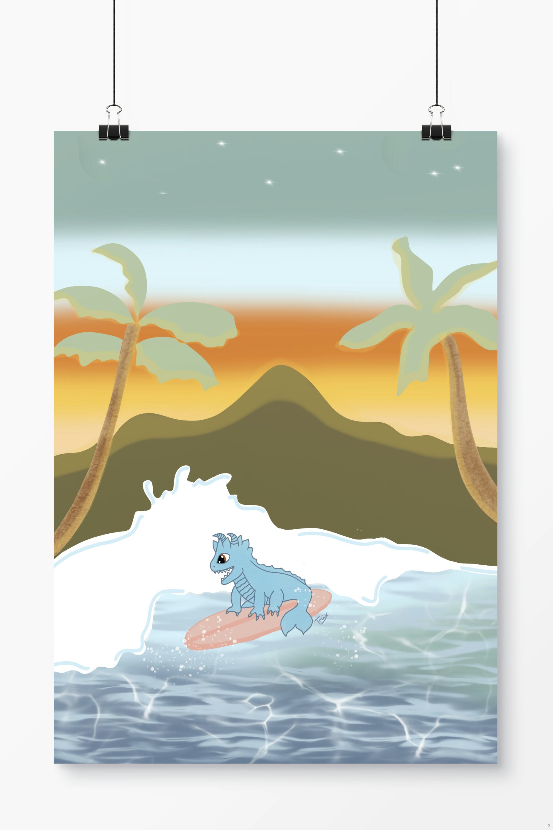 Poster "Surf's up!" - Trix Arts