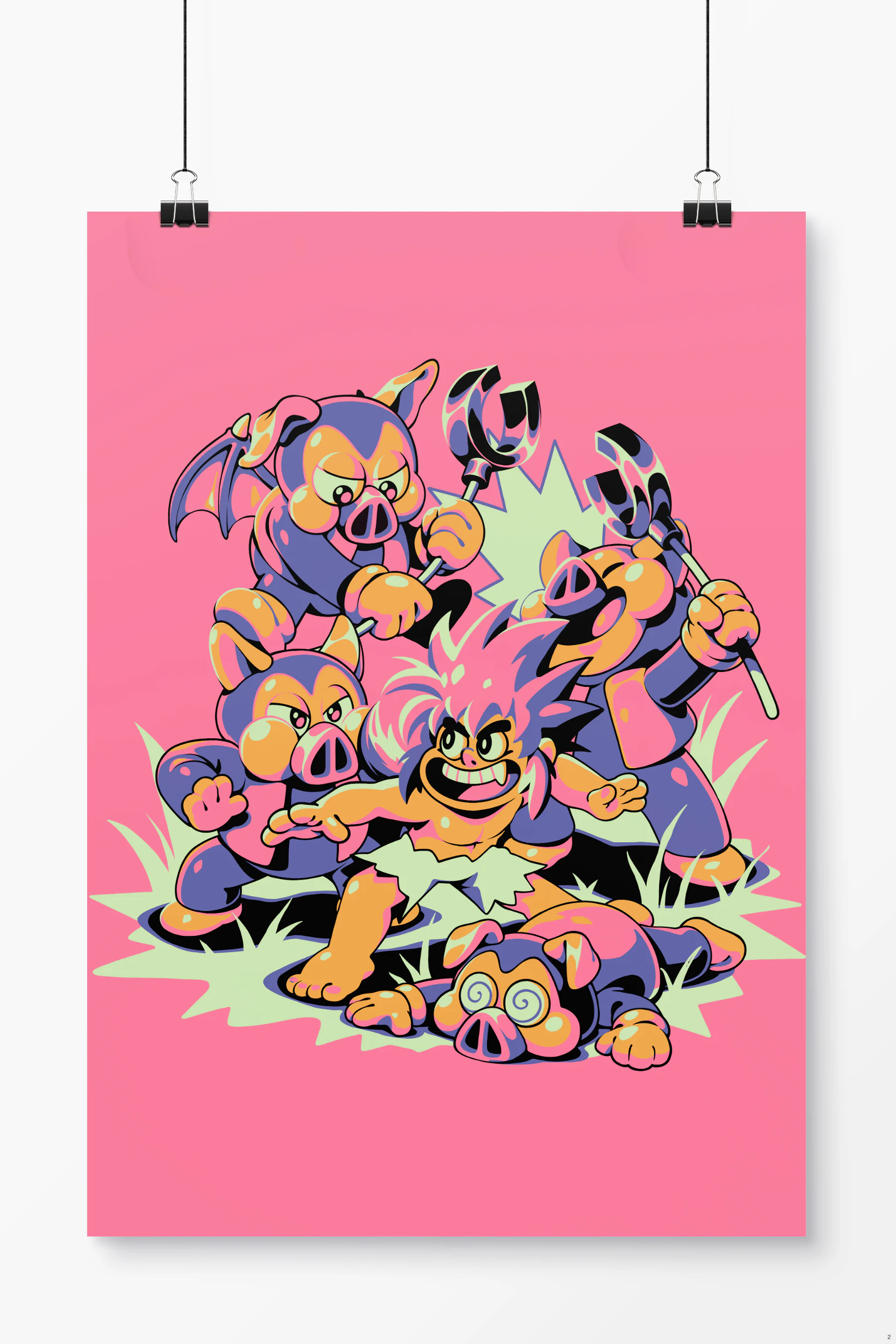 Poster Evil Pig attack - Ilustrata