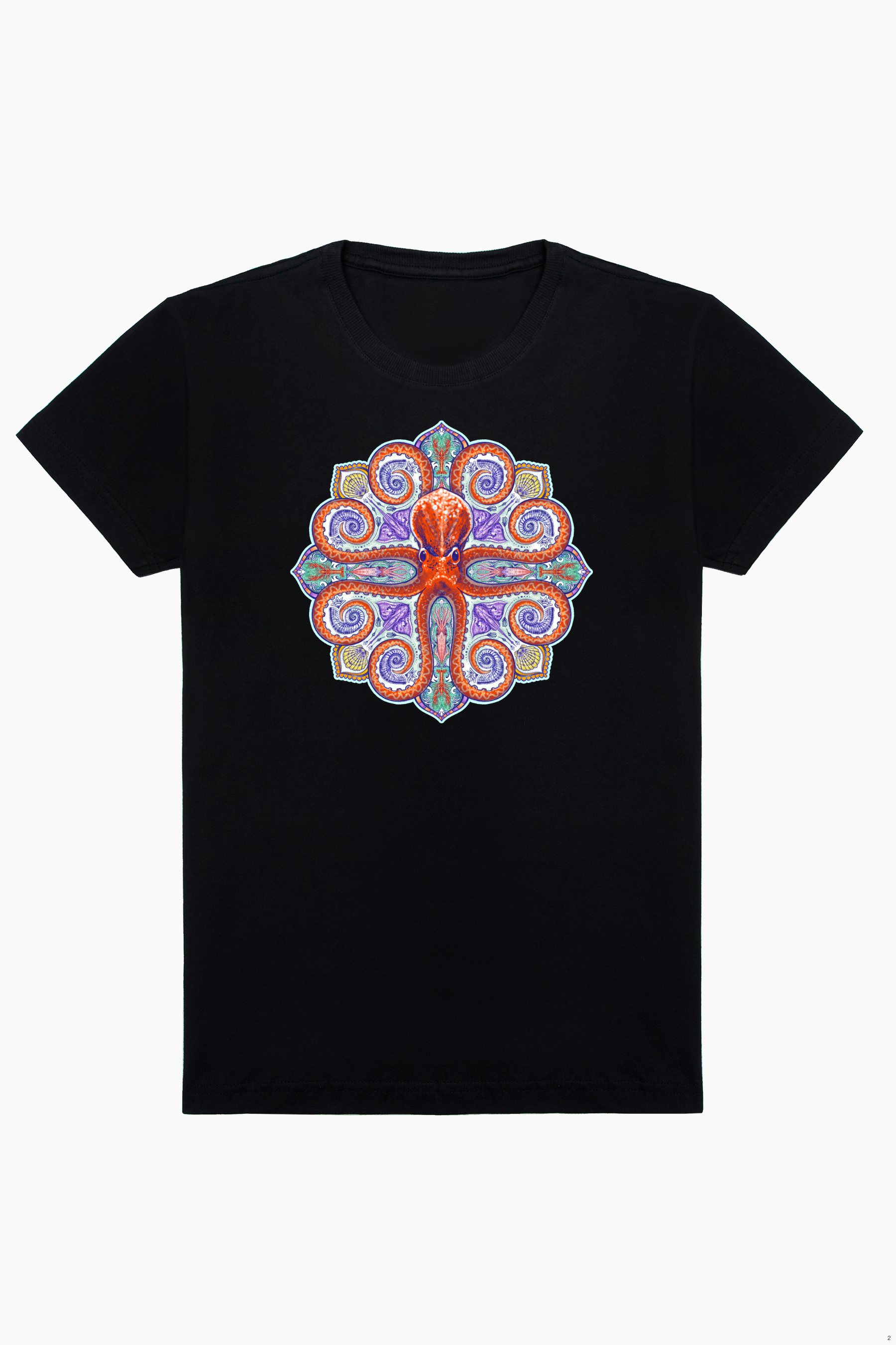 Camiseta Mandala Mar - adriano art