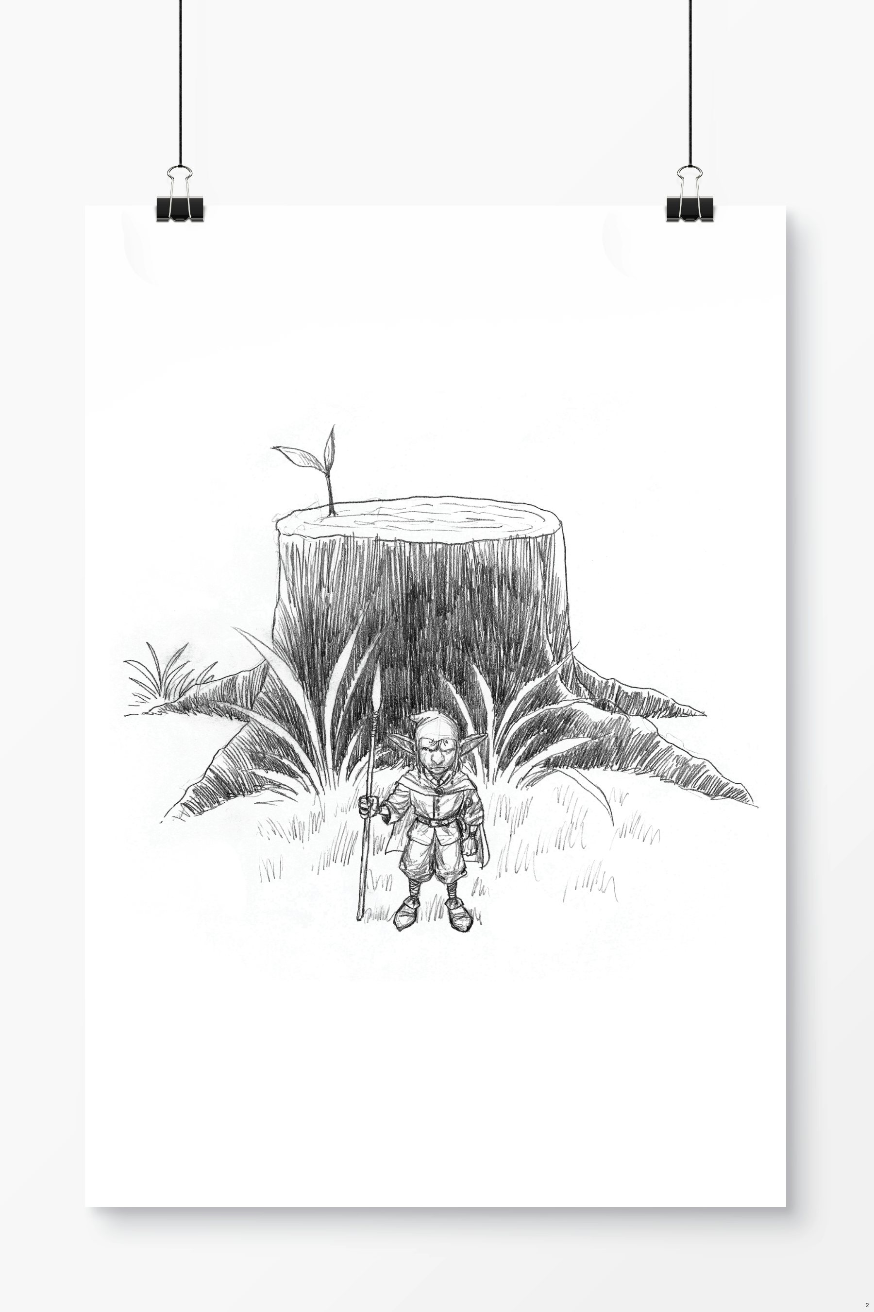 Poster Duende da Floresta - Jean Okada Arts